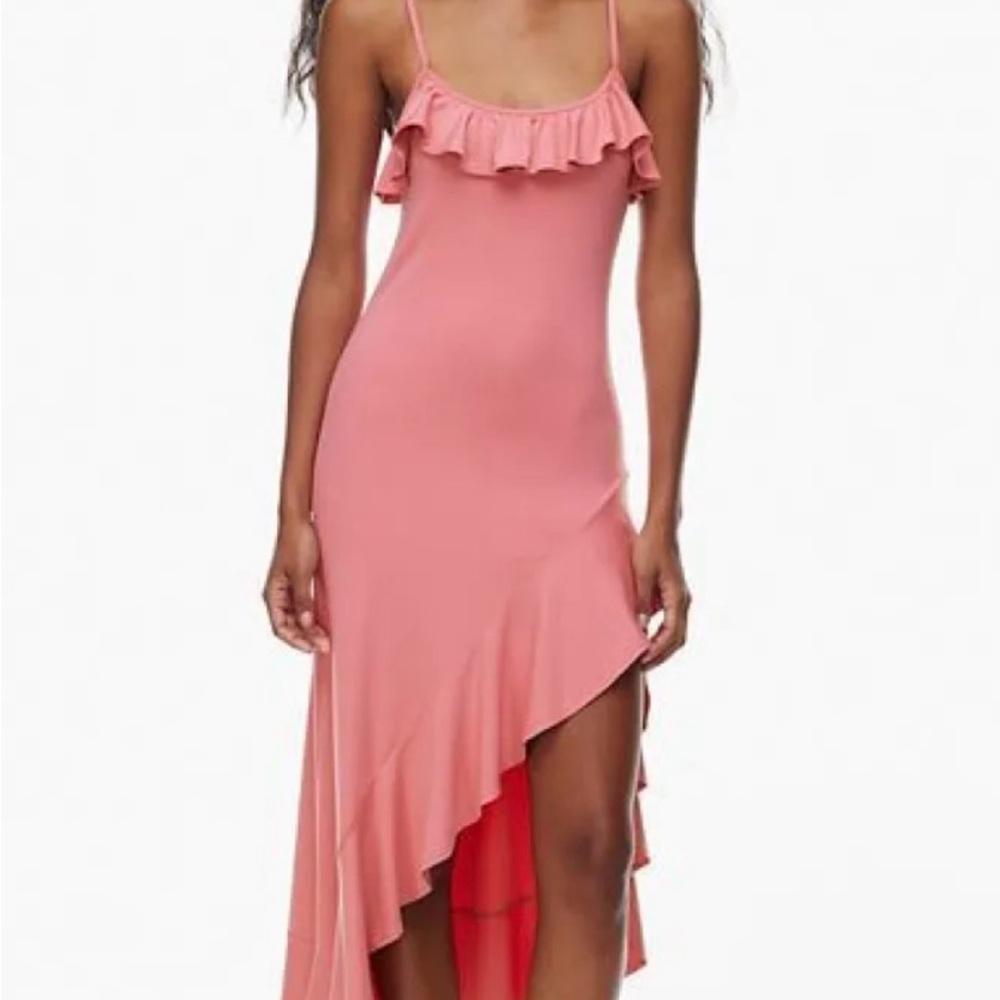 Wilfred Pink High Low Dress Elegant And Modern - Gem